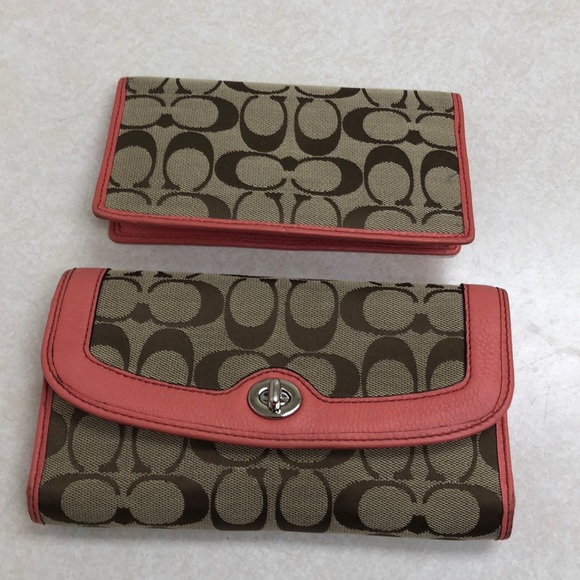 Coach | Bags | Coach Wallet And Check Book Cover | Poshmark